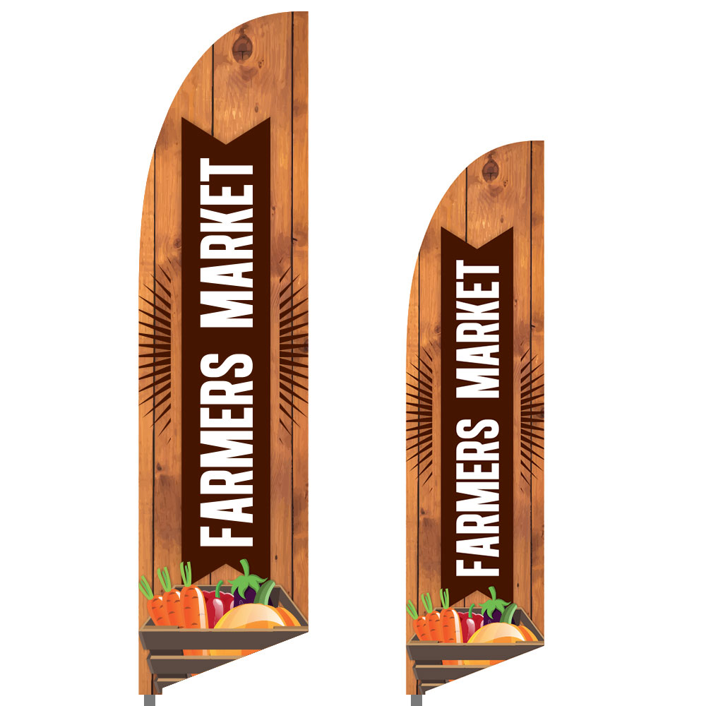 Farmer's Market Feather Flag | Free Shipping | Tex Visions