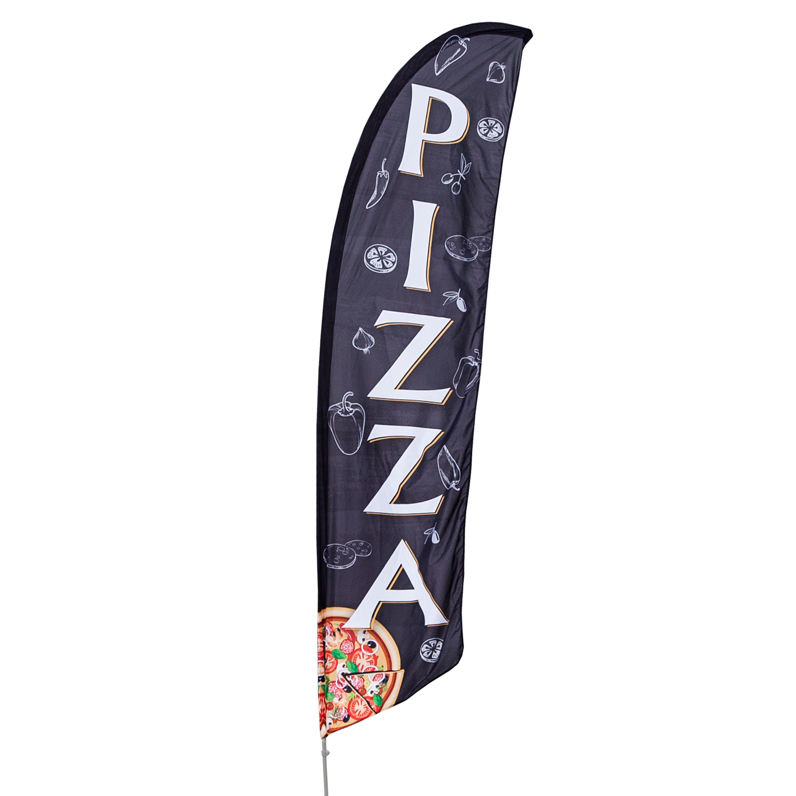 Pizza Feather Flag Set | Tex Visions