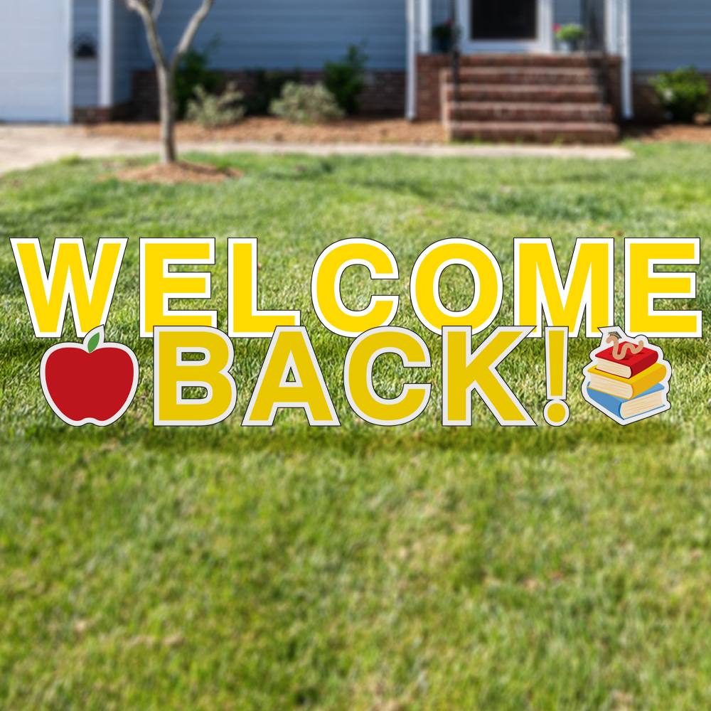 Welcome Back to School Sign Set | Free Shipping | Tex Visions