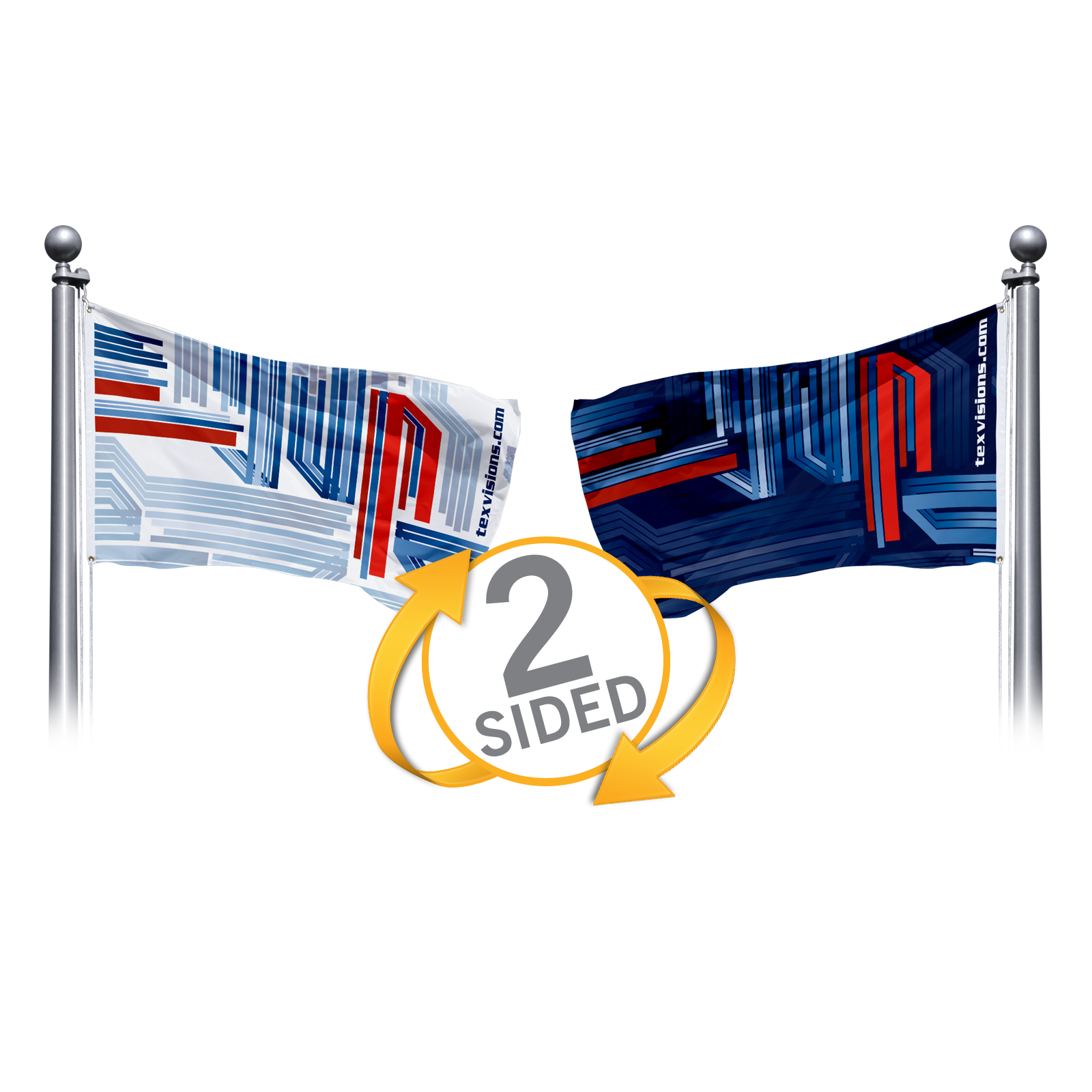 Landscape Flags Double-Sided | Tex Visions