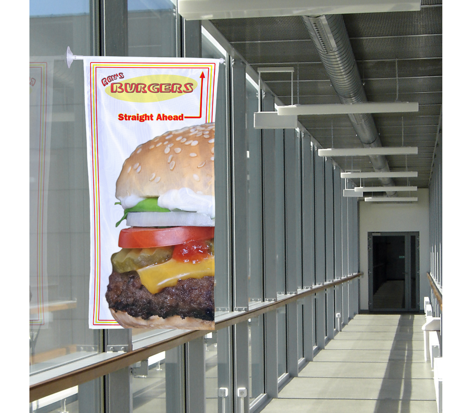 Window Hanging Set with Banner Arm | Tex Visions