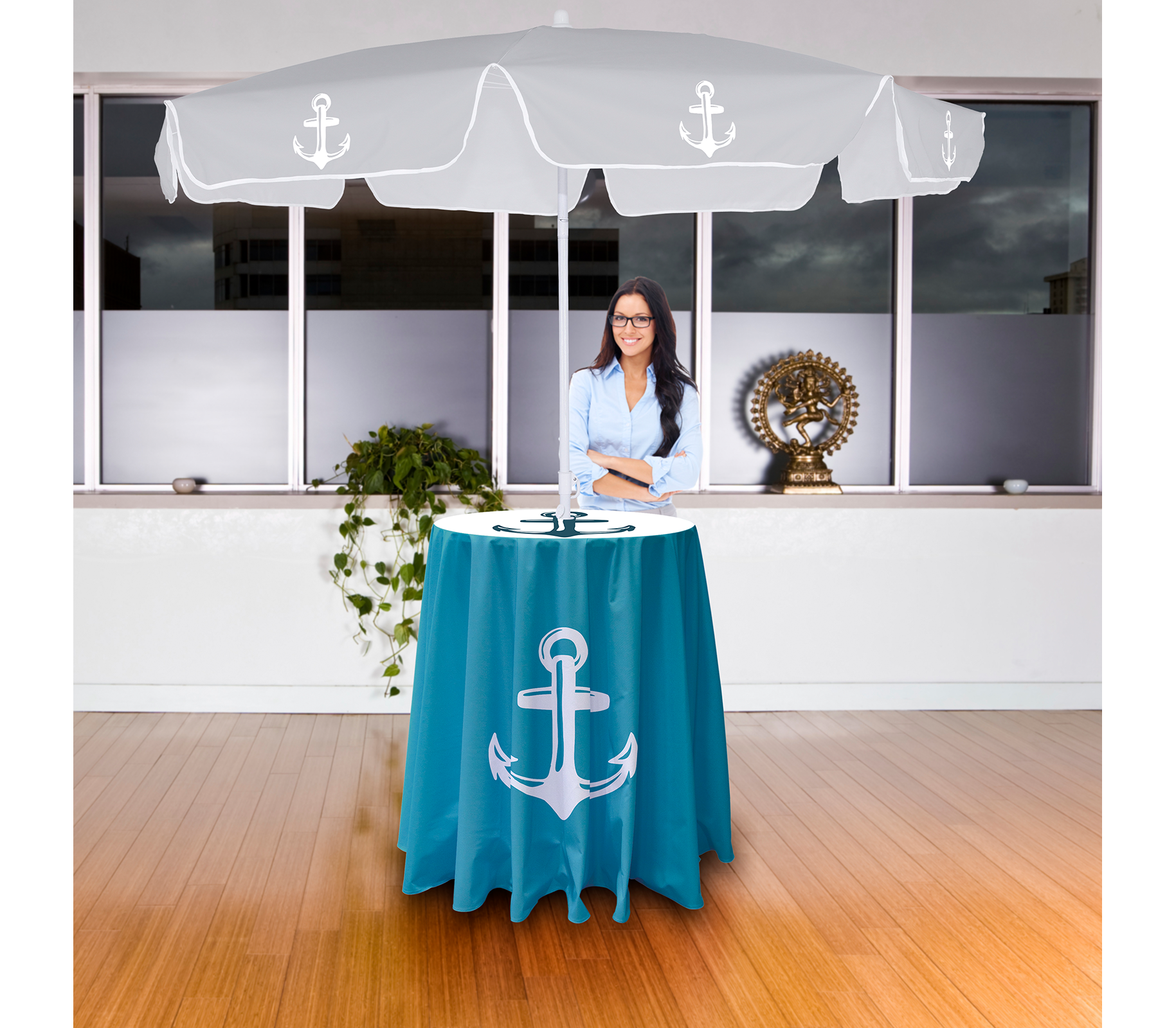 Bistro Table w/ Standard Table Cover | Tex Visions