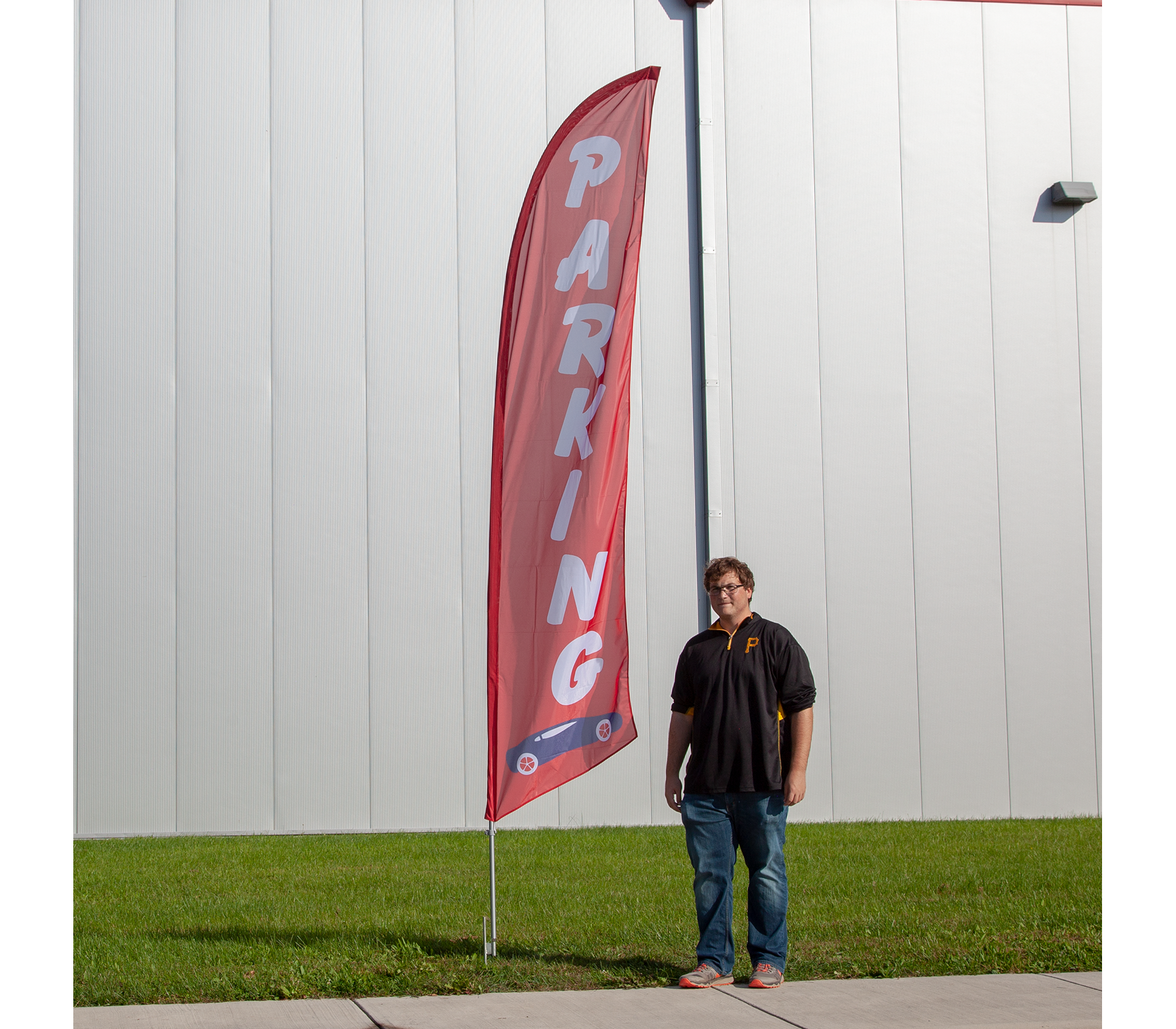 Parking Feather Flag Set | Tex Visions