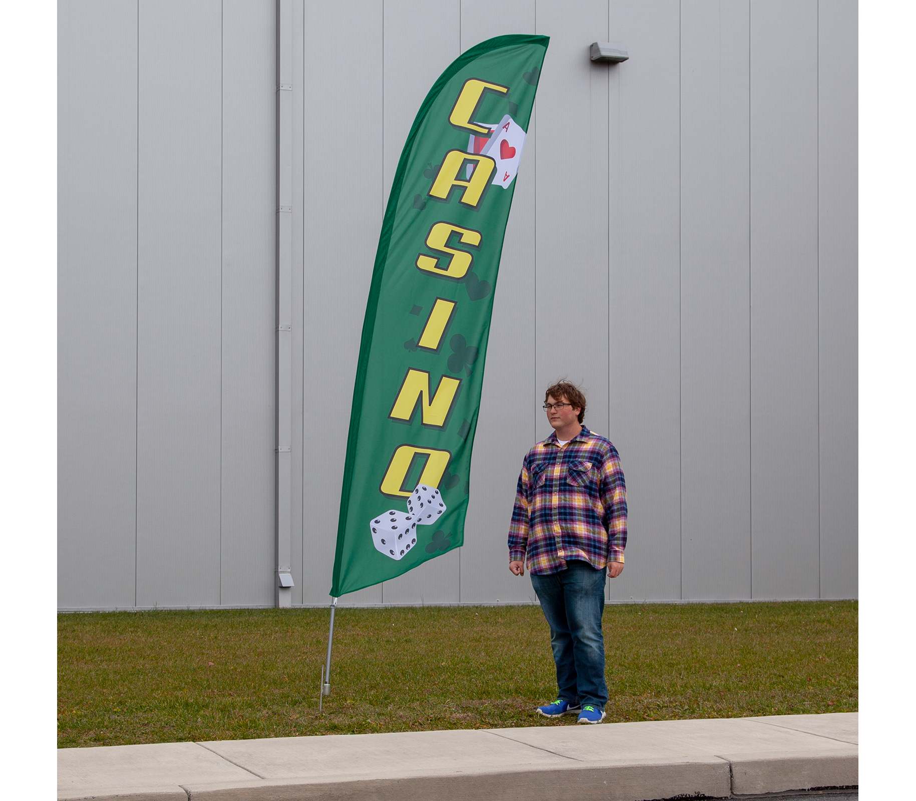 Casino Feather Flag Set | Tex Visions