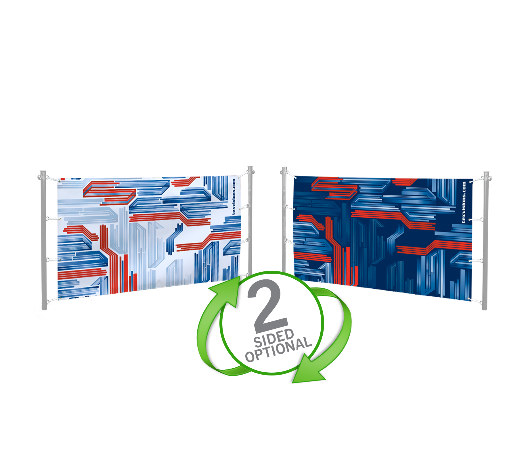 Banner with Outdoor Banner Post Set | Tex Visions