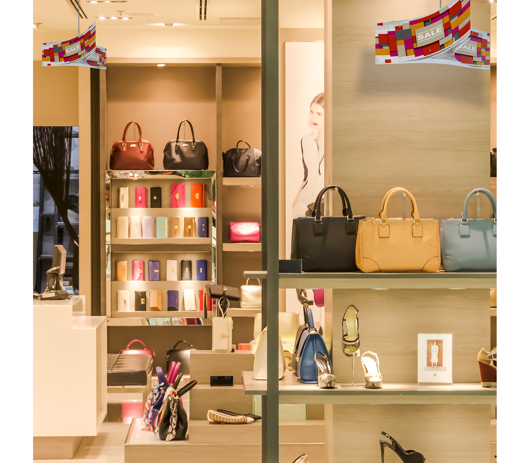 3-Sided Ceiling Dangler | Tex Visions