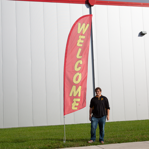 Welcome Feather Flag | Free Shipping | Tex Visions