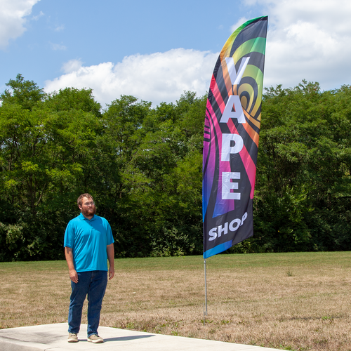 Vape Shop Feather Flag | Free Shipping | Tex Visions